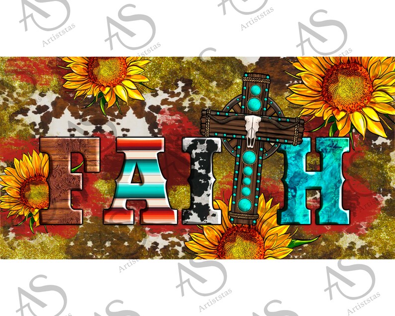 Western Faith License Plate Png Sublimation Design Downloads | Etsy