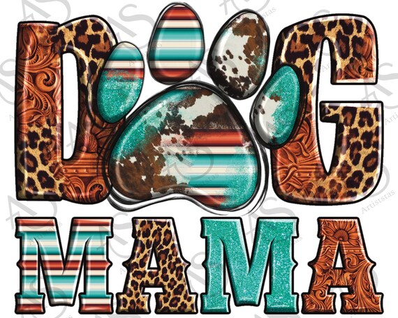 Dog Mama Png Sublimation Designwestern Dog Mom - Etsy