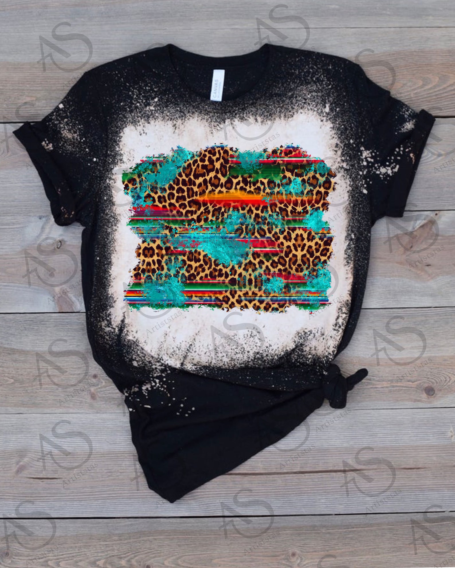 Western Leopard Serape Background Png Sublimation Design - Etsy