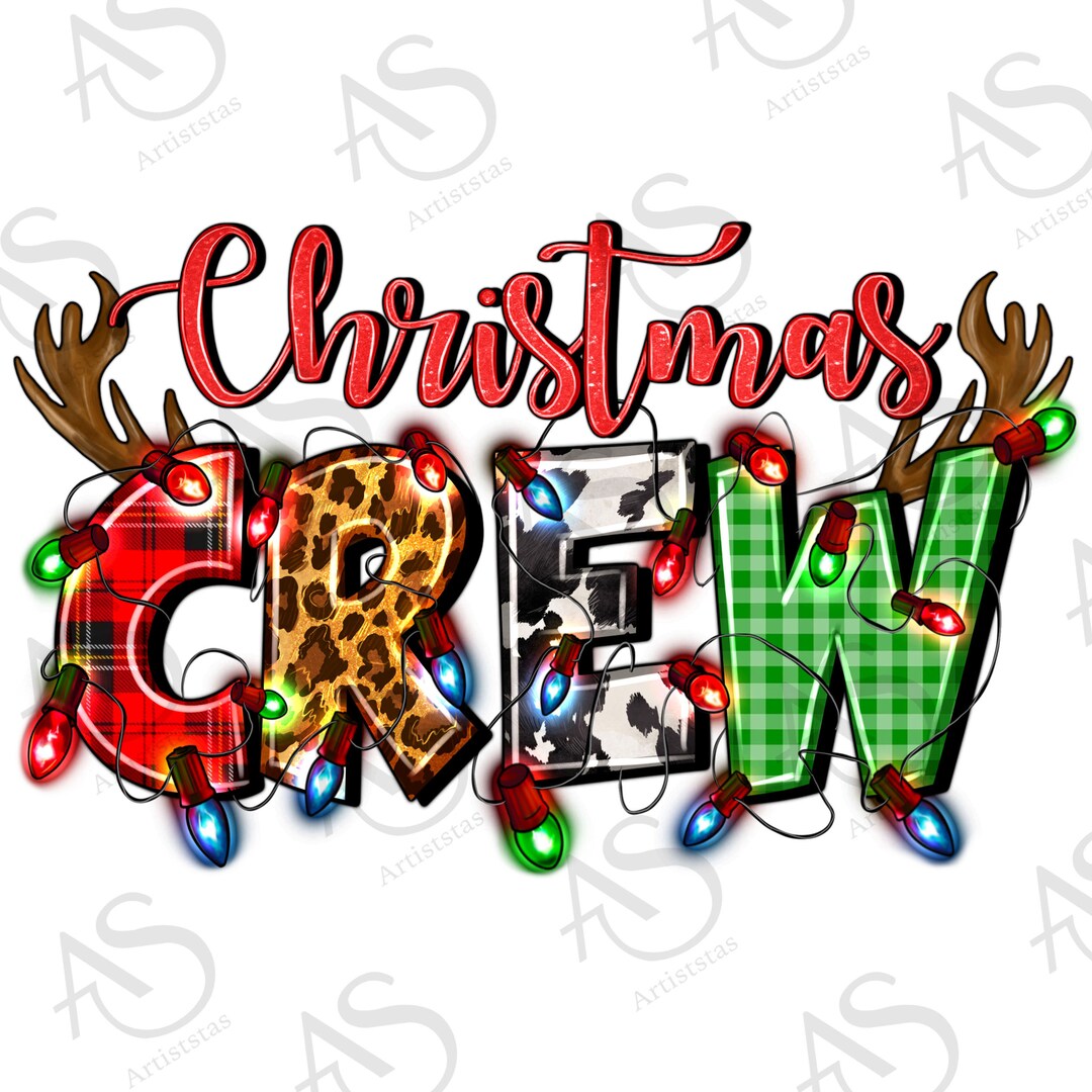 Christmas Crew Png Sublimation Design, Merry Christmas Png, Leopard ...