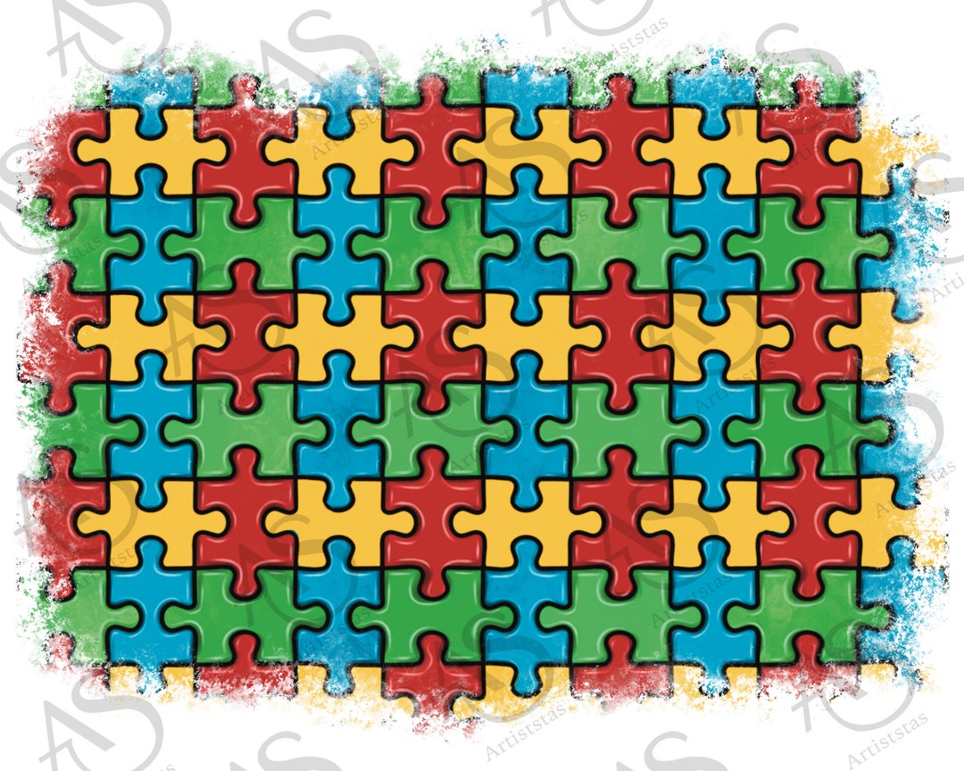 Autism Awareness Background Png Sublimation Design,autism Background ...