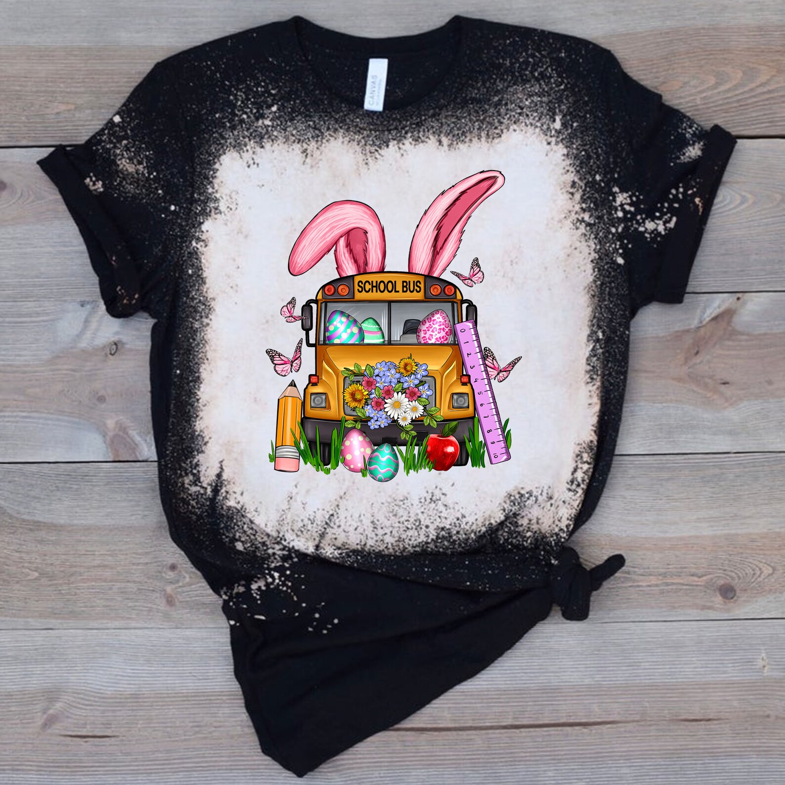 School Bus Easter Png Sublimation Design Download, Happy Easter Day Png ...