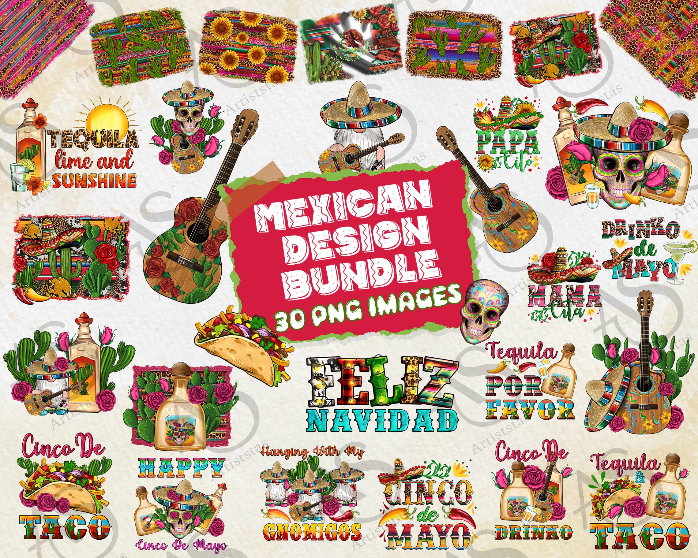 Mexico Png Sublimation Design Bundle 30 Png Files Cinco De - Etsy