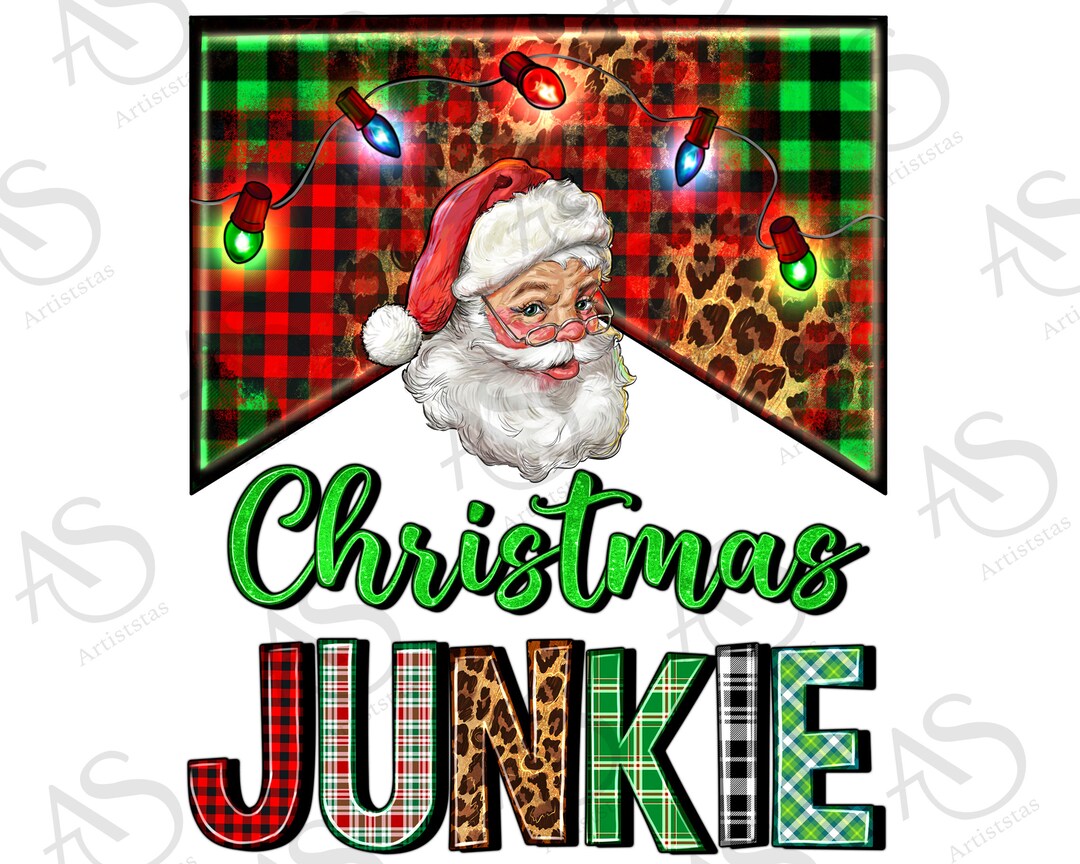 Christmas Junkie Png Sublimation Design, Merry Christmas Png, Christmas ...
