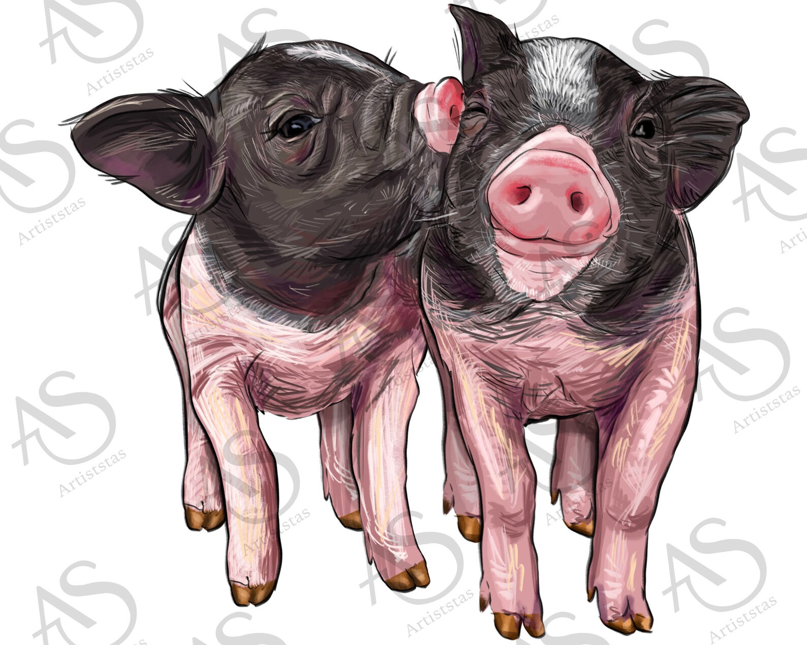 Cute Baby Pigs Png Sublimation Designwestern Pigs Png Pig - Etsy