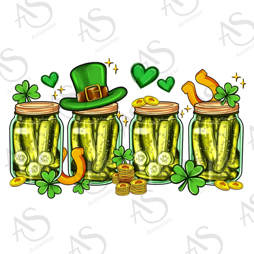 St. Patrick's Day Pickle Png Sublimation Design Download, Irish Day Png ...