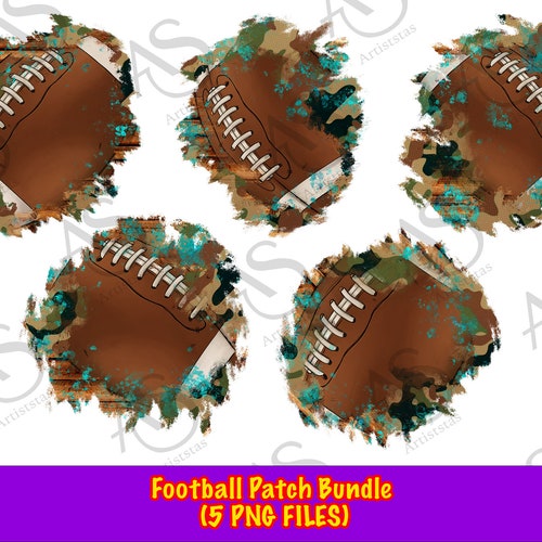 Football Patch PNG Bundle Sublimation Design Sports - Etsy