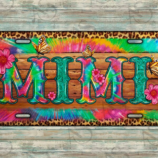 Floral License Plate - Etsy