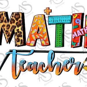 Western Math Teacher Png Sublimation Design, Teacher Png, Math Teacher ...