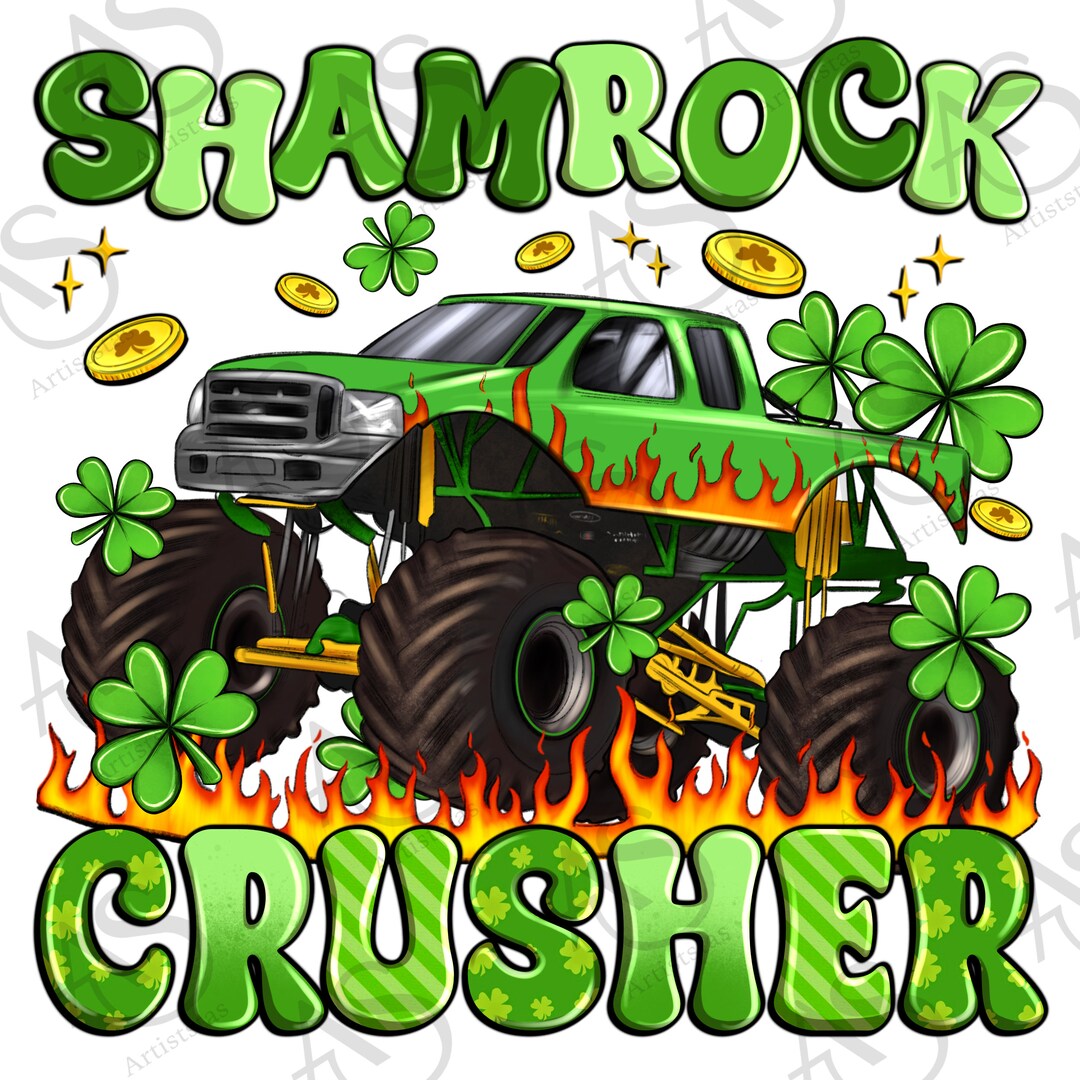 Shamrock Crusher Png Sublimation Design Download, Irish Day Png, St ...