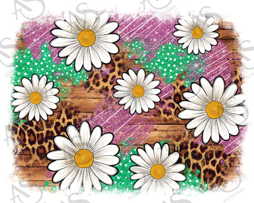 Easter Daisy Background PNG Sublimation Design,western Background Png ...