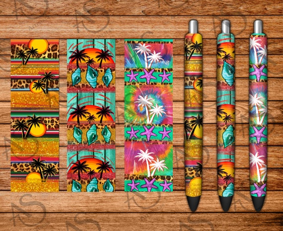 Palms Pen Wraps Png Sublimation Design Summer Pen Wrap Png - Etsy