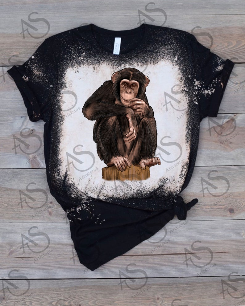 Hand Drawn Monkey Png Sublimation Design Monkey Png Monkey - Etsy