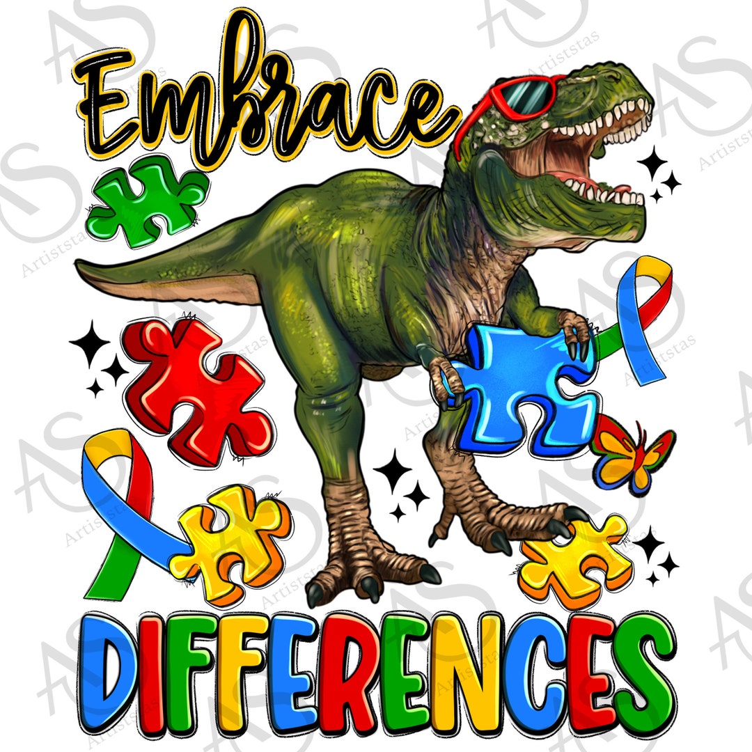 Embrace Differences Png Sublimation Design Download, Autism Awareness ... Embrace Differences Png Sublimation Design Download, Autism Awareness ...
