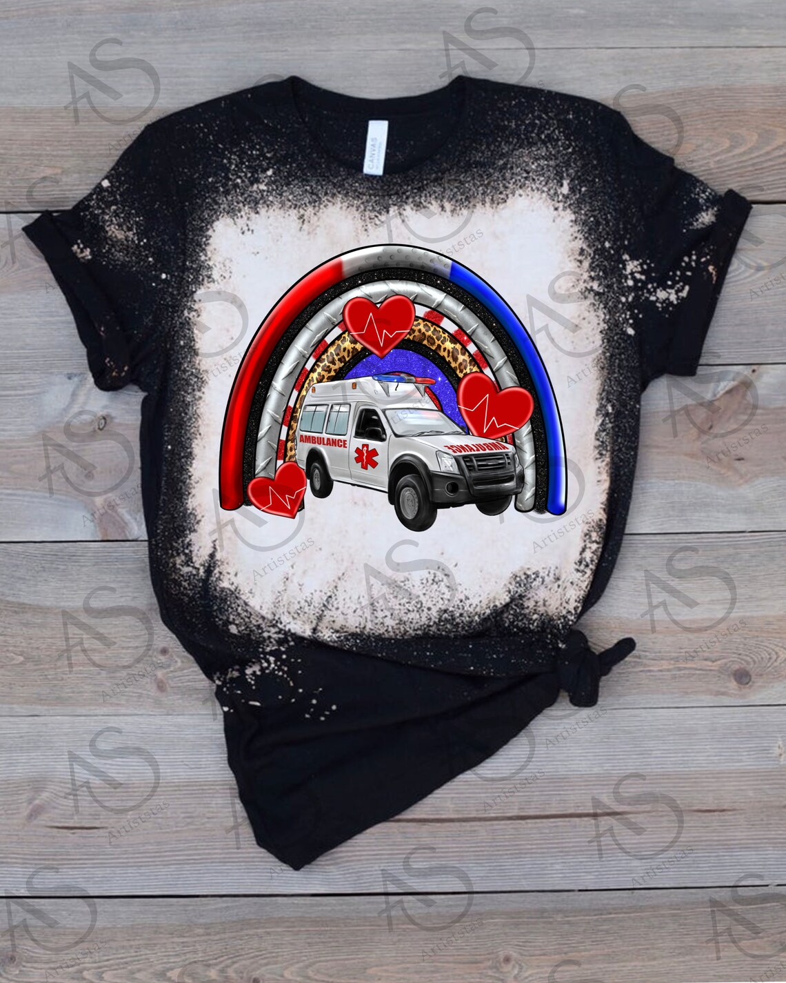 Ambulance Rainbow Png Sublimation Design Hand Drawn Ambulance | Etsy