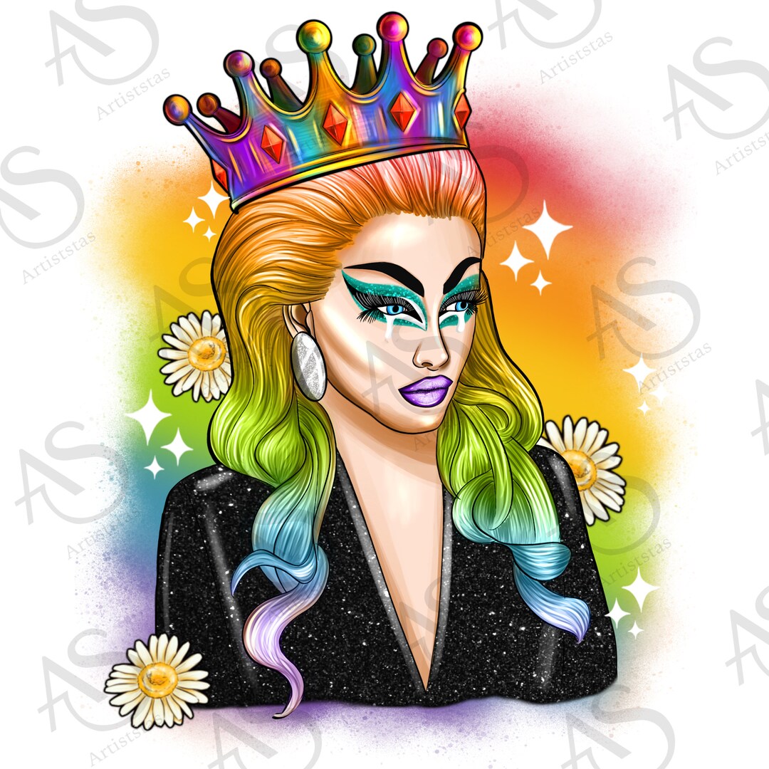 Drag Queen Png Sublimation Design Download, LGBTQ+ Png, Human Rights ...