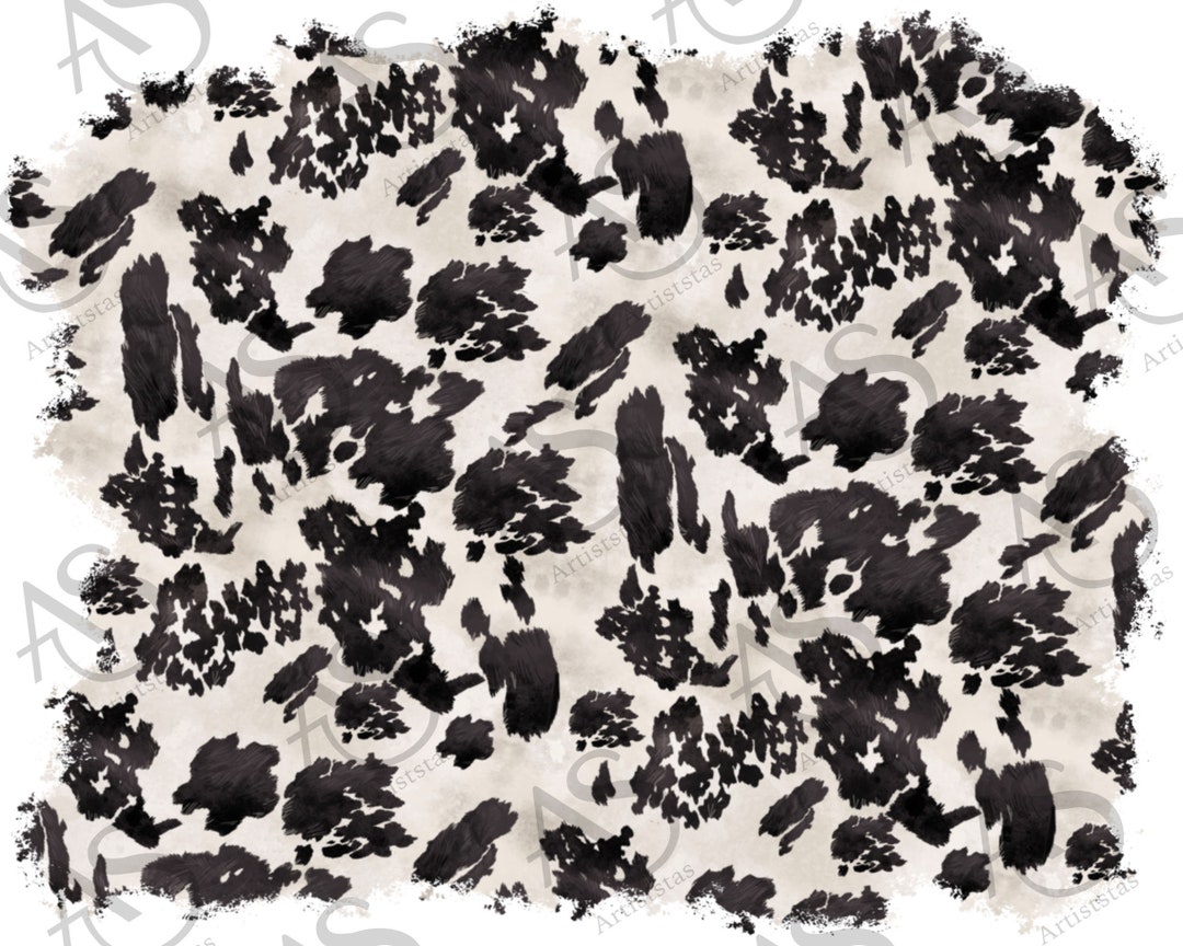 Distressed Cowhide Background Png Sublimation Design, Cowhide ...