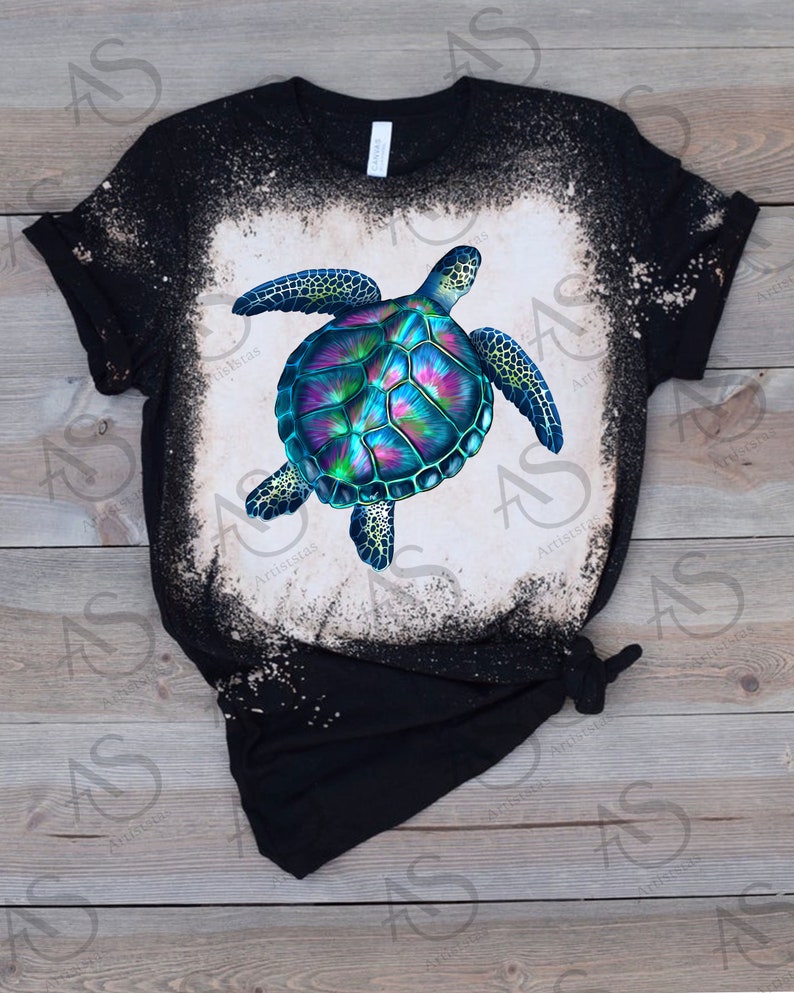 Hand Drawn Tie Dye Turtle Png Sublimation Design Turtle Png - Etsy