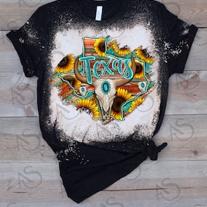 Western Serape Sunflower Texas Map Png Sublimation Design, Texas Map ...
