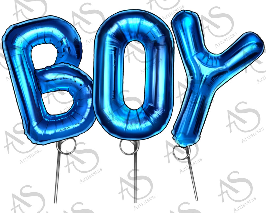 Balloon Boy Png Sublimation Design Boy Balloon Clipart Hand - Etsy