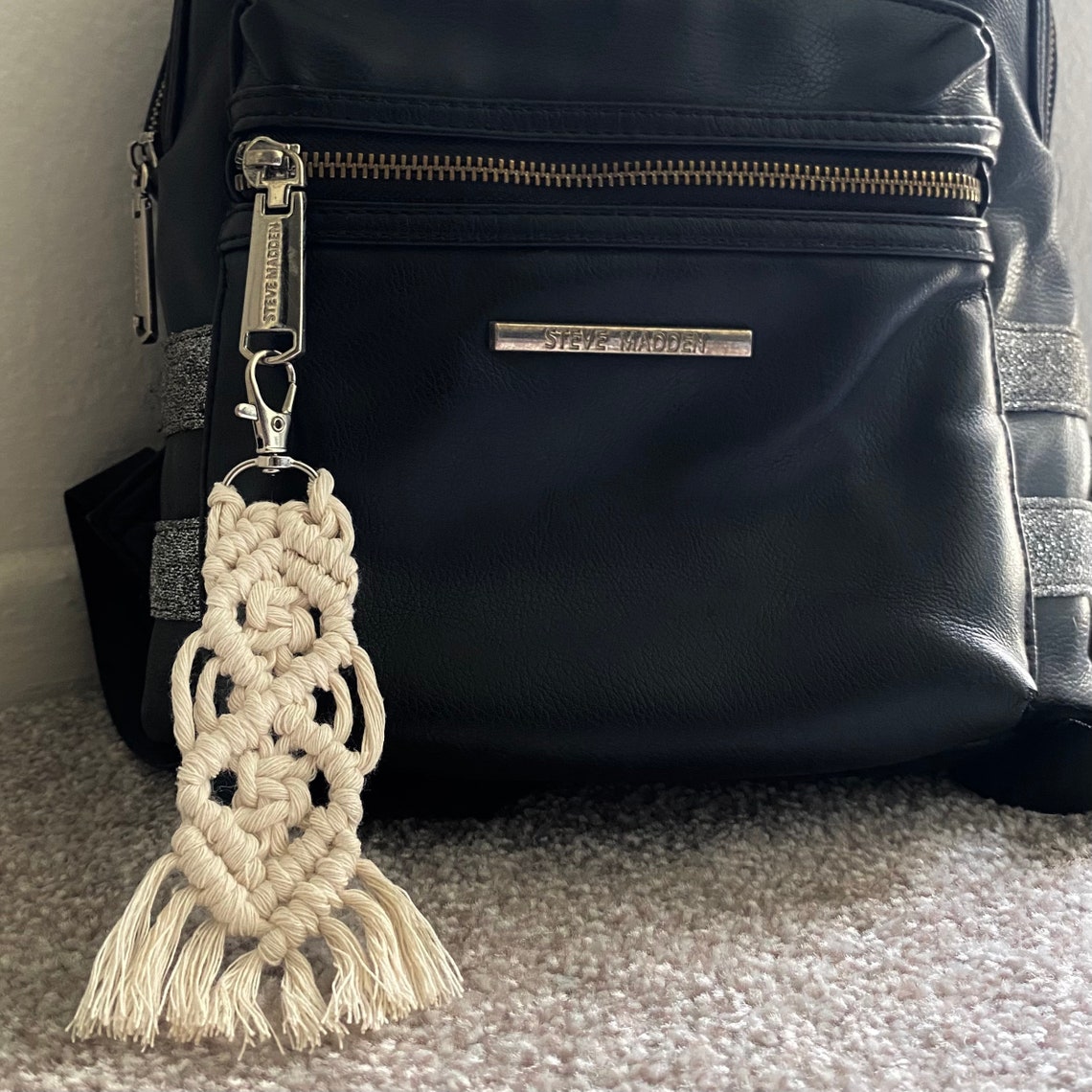 Dainty Macrame Keychain Keyring Boho-chic Key Accessory - Etsy