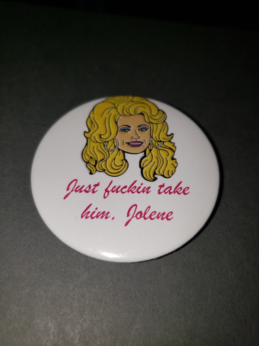 Dolly Parton Inspired Pin Backed Button - Etsy