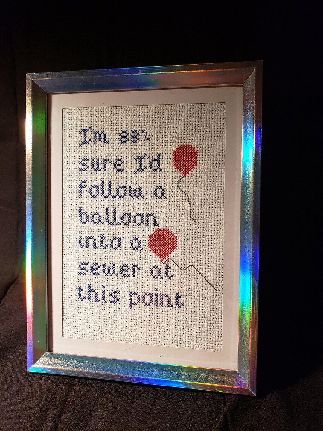 Sewer Balloon Cross Stitch - Etsy