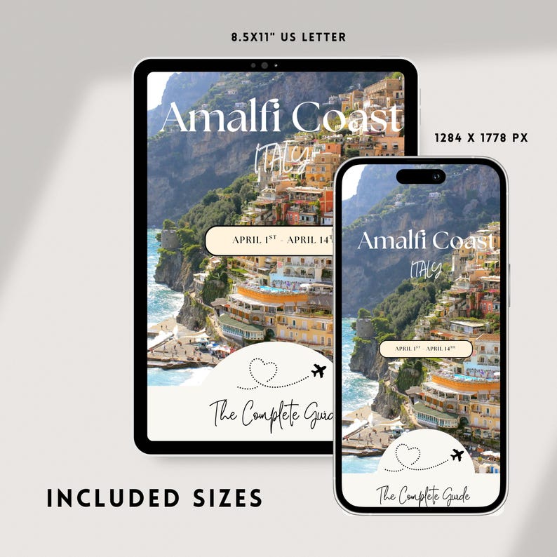 Ultimate Digital Travel Planner | Italy Travel Itinerary Template ...