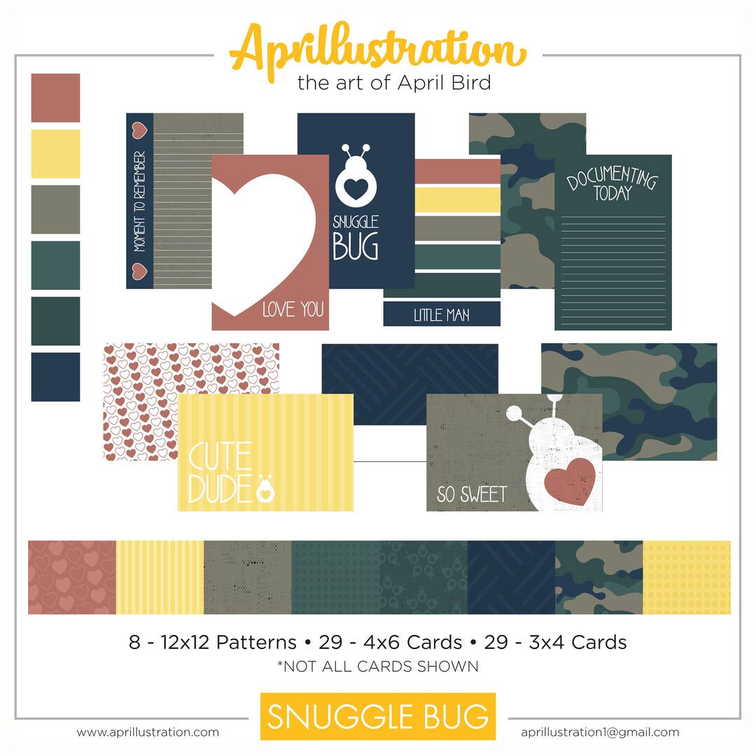 SNUGGLE BUG Digital Scrapbooking Kit - Etsy