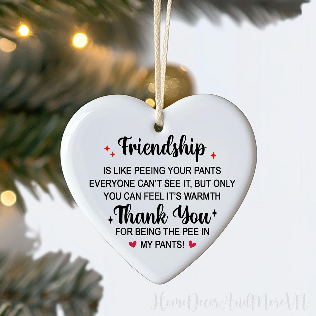 Friendship is Like Peeing Your Pants, Funny Gift for Best Friend ...