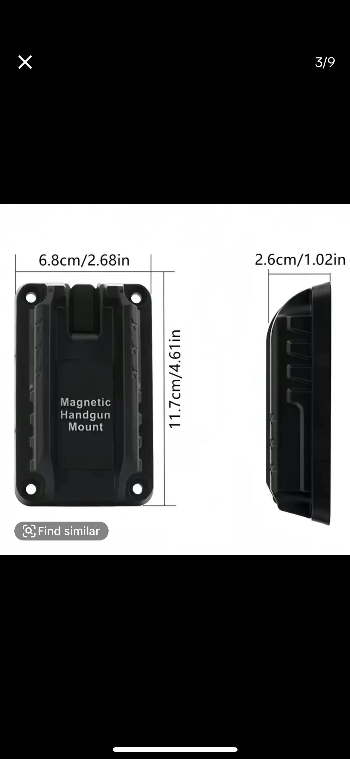 Gun Magnet Mount, Quick Draw Lock & Load Magnetic Gun Holster 35lbs ...