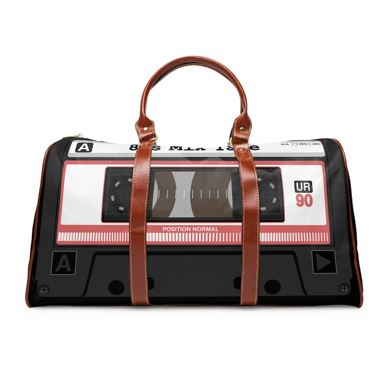 80's Retro Metro Vintage Cassette Tape Deck Travel Bag,music-inspired ...