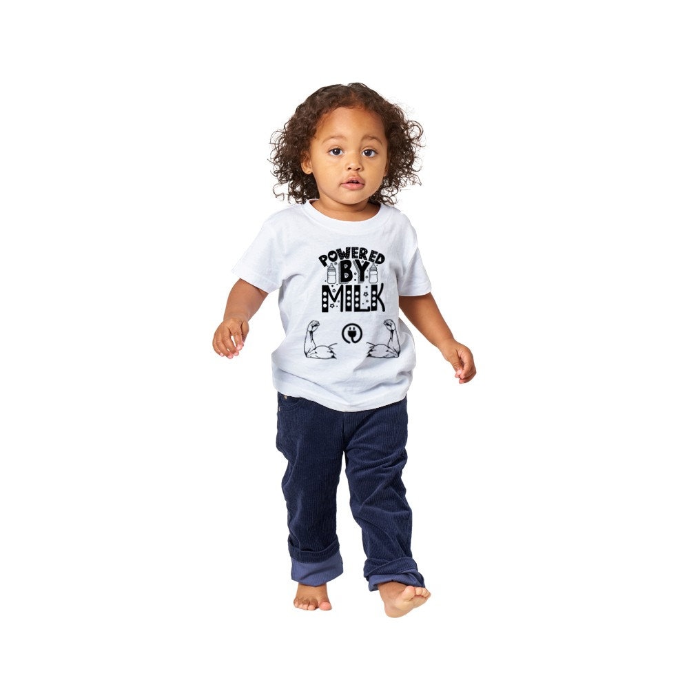 Powered by Milk Muscle Baby, Classic Baby Crewneck T-shirt - Etsy