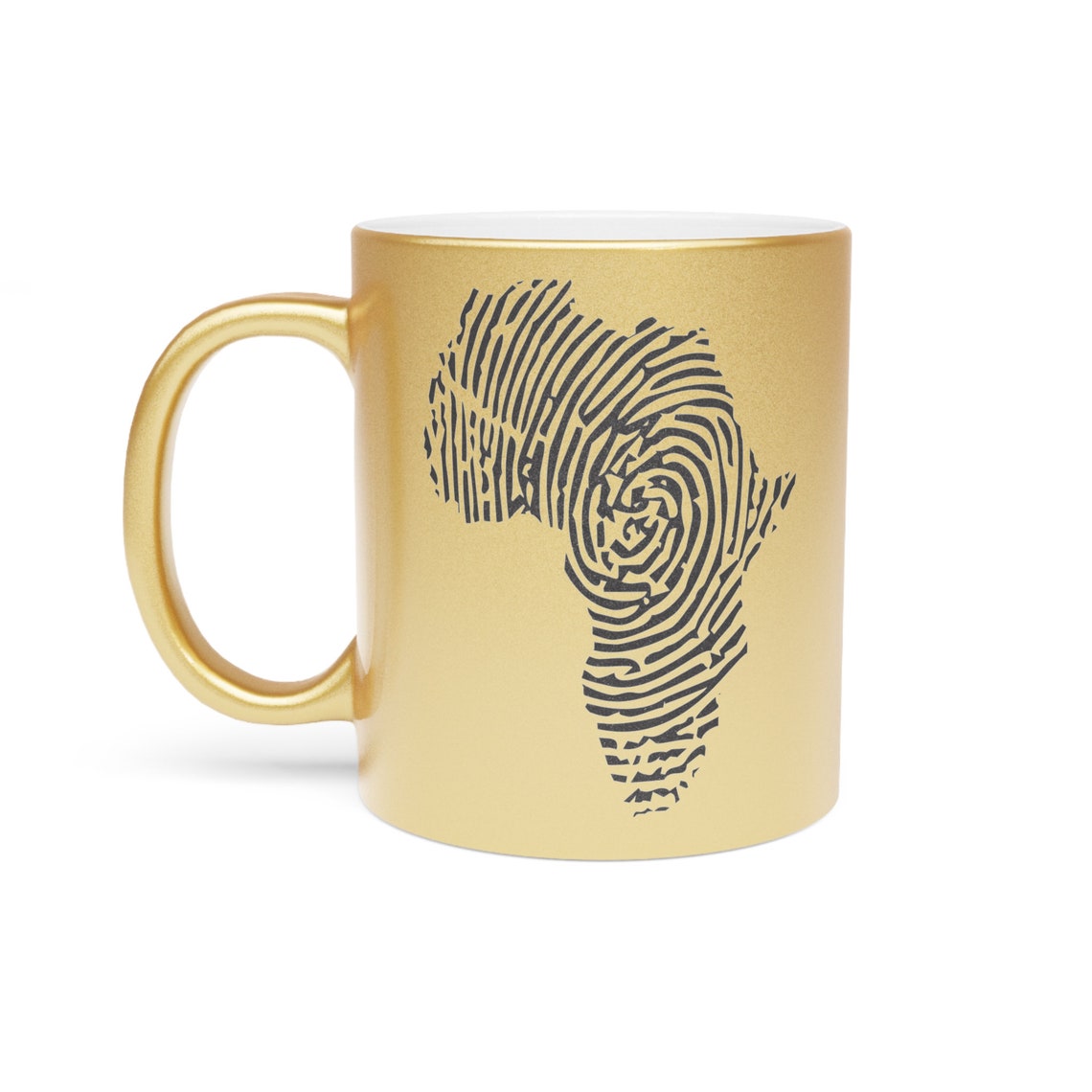 Africa Metallic Mug, Africa Gift, Africa Gold or Silver Mug, Love of ...