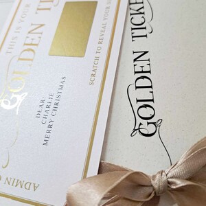 Golden Ticket - Scratch Card - Surprise Reveal - Scratch off Panel ...