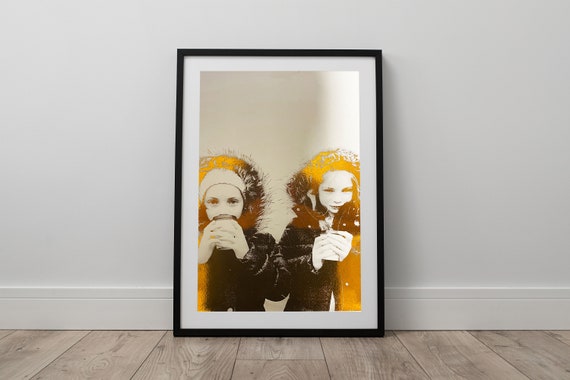 Personalised portrait print custom portrait photo art | Etsy