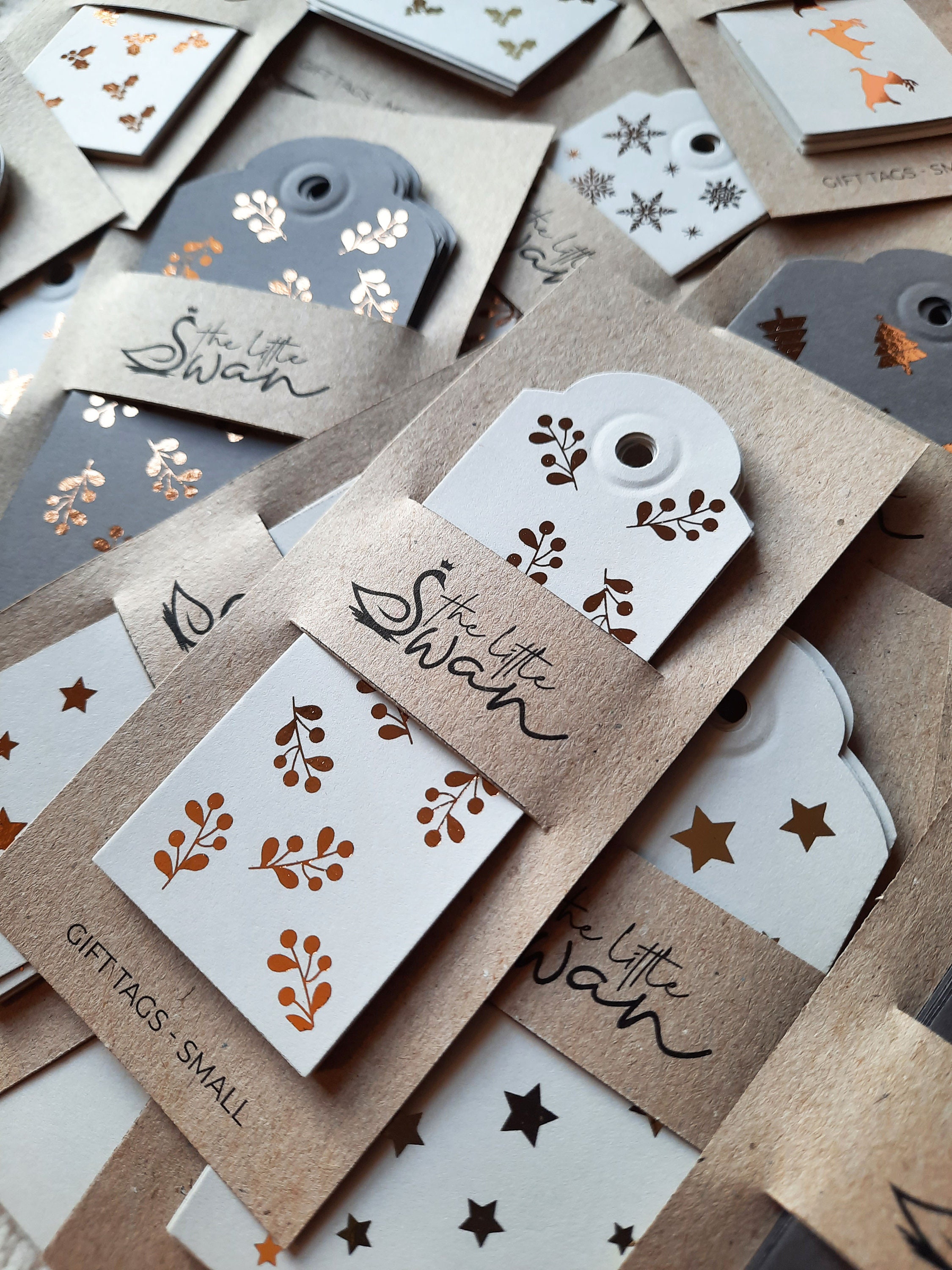 Holly Jolly Christmas Gift Tags 3 Sizes Available Gold - Etsy