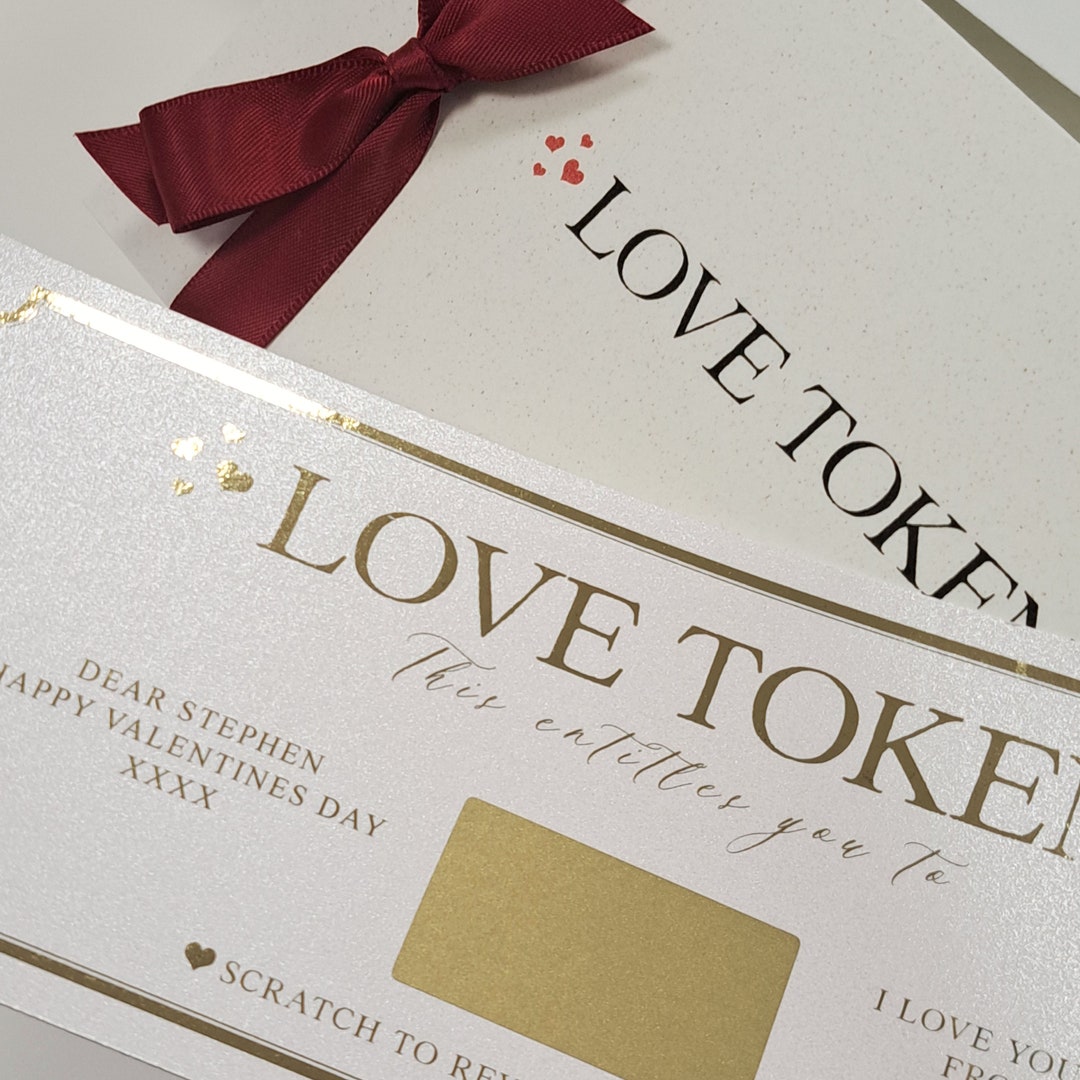 Love Token - Scratch Card - Surprise Reveal - Scratch off Panel ...
