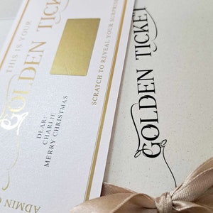 Golden Ticket - Scratch Card - Surprise Reveal - Scratch off Panel ...