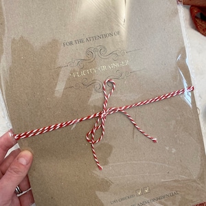 Personalised Santa Letter and Nice List Certificate - Gold Foil - Wax ...