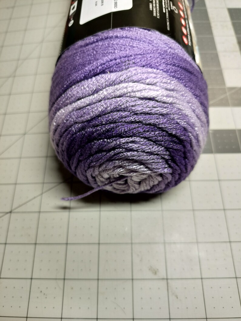 Red Heart Yarn Super Saver Ombre Color Violet - Etsy