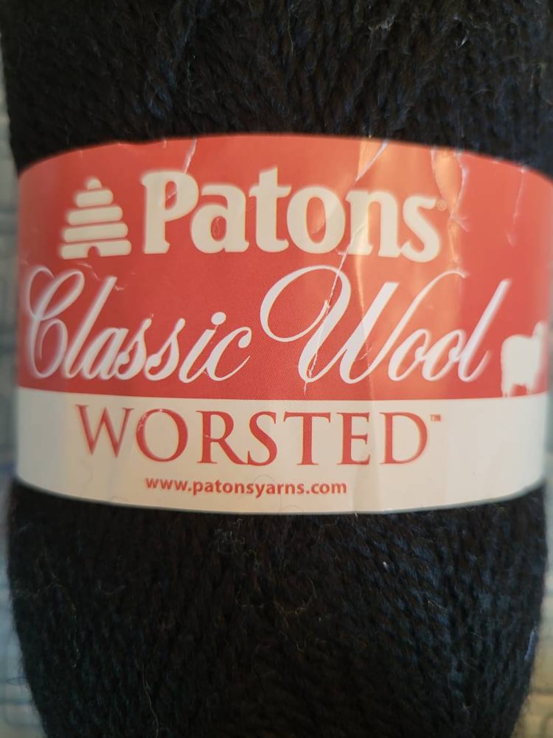Patons Yarn Classic Wool Worsted Color Black - Etsy
