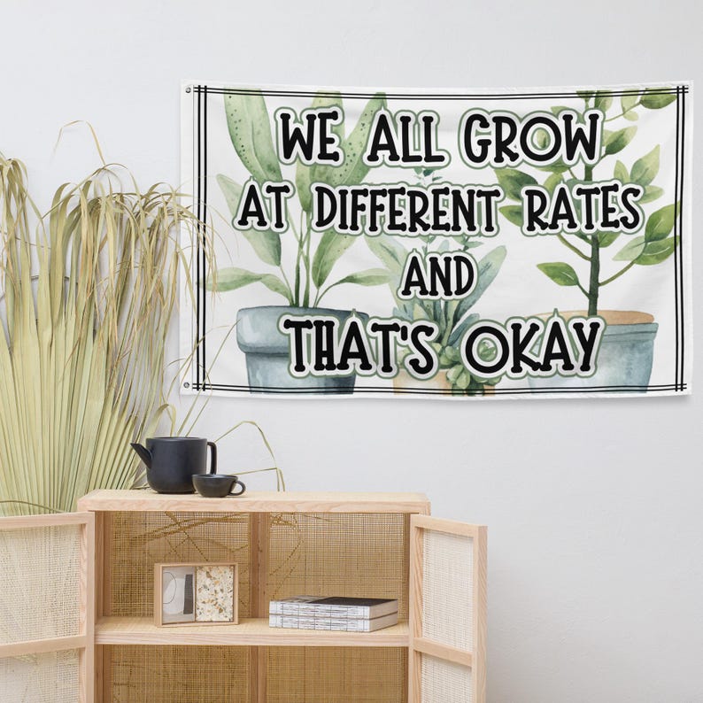 Growth Mindset Classroom Banner, Plant Theme Classroom Decor, We All ...