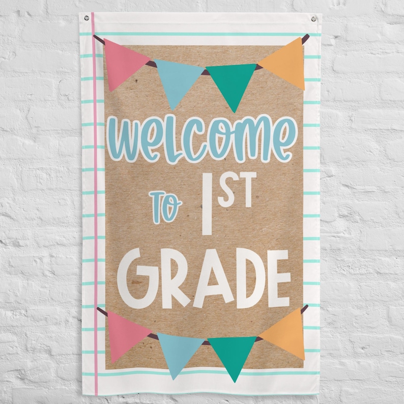 Custom Grade Level Banner, Personalized Classroom Decor, Back to School ...