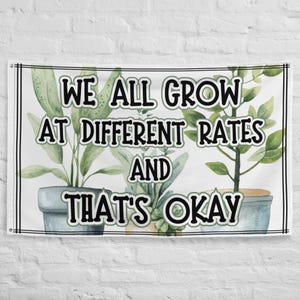 Growth Mindset Classroom Banner, Plant Theme Classroom Decor, We All ...