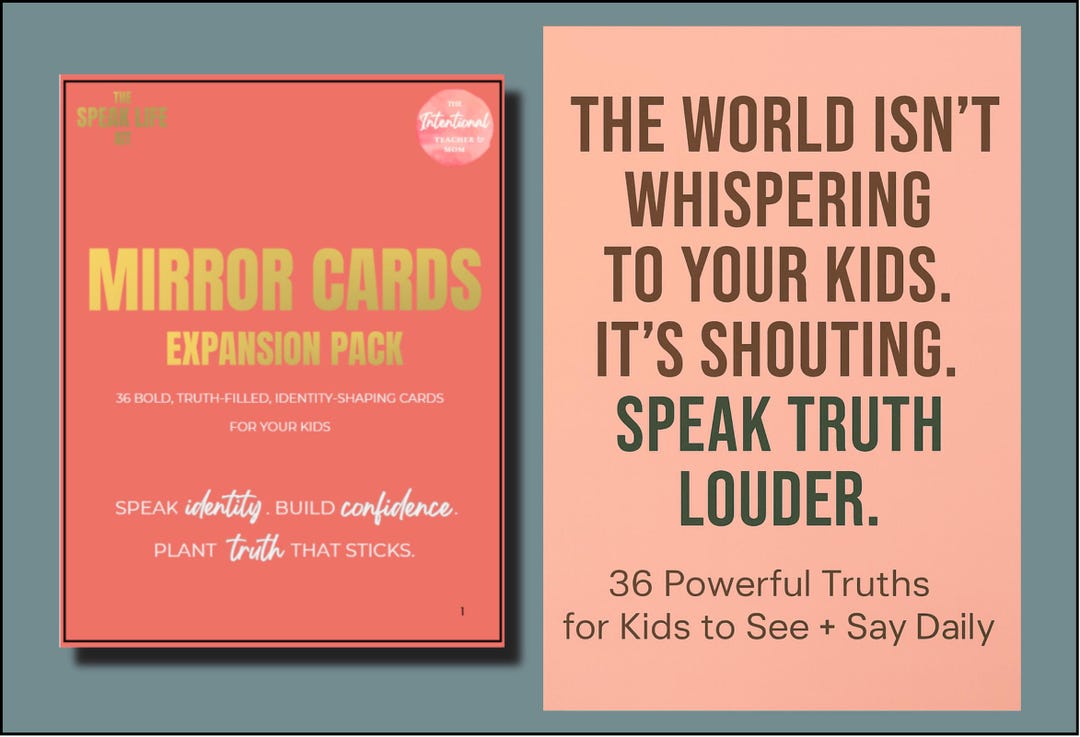 Christian Affirmation Cards for Kids, Faith-based Encouragement ...