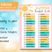 Editable Summer Kids Bucket List Printable, Editable Summer Bucket List ...