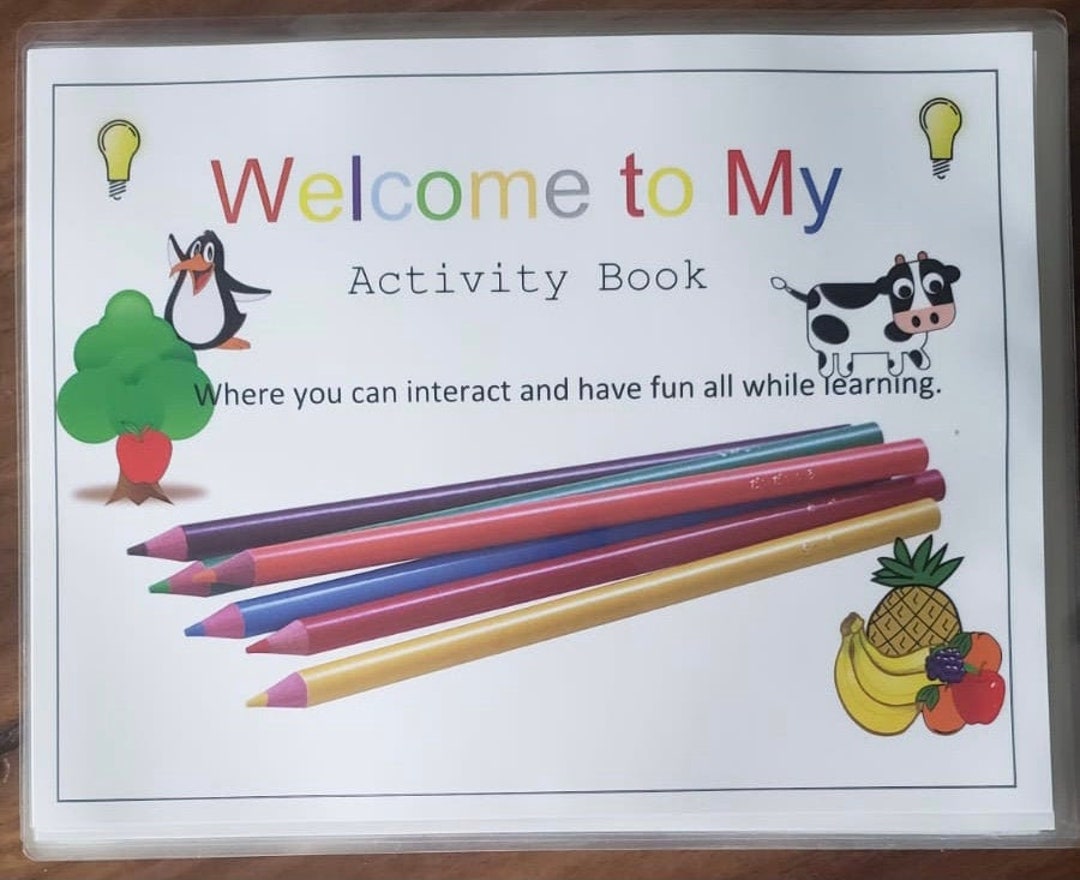 Interactive Activity Book for Kids (stage1 Book 1) - Etsy