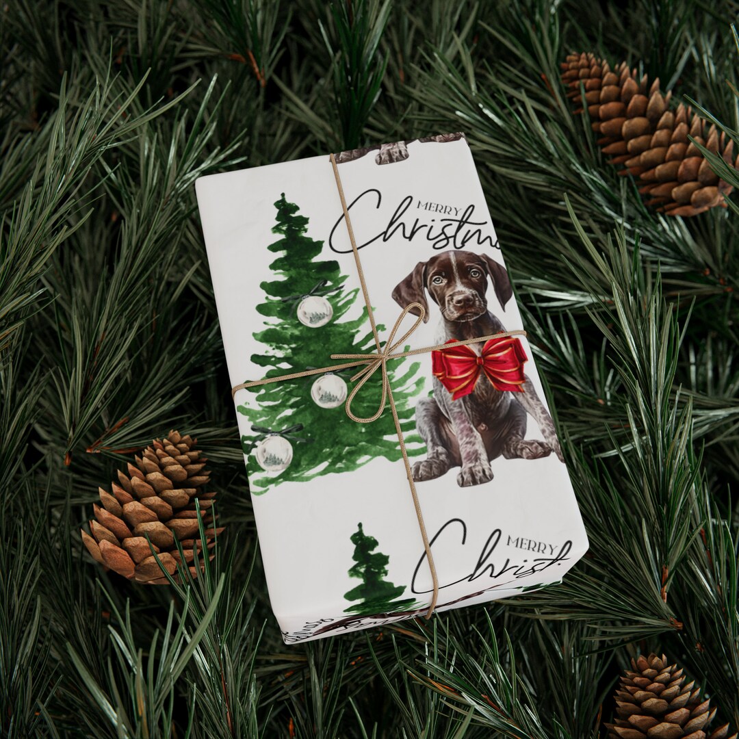 German Shorthaired Pointer Christmas Wrapping Paper German Shorthaired ...