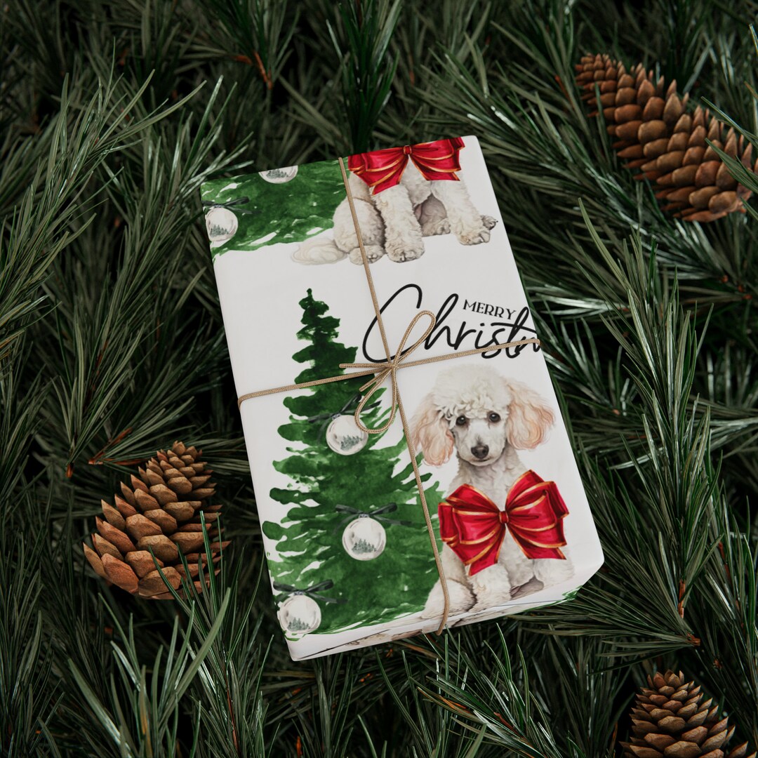 Poodle Christmas Wrapping Paper Perfect Christmas Gift Wrap - Etsy